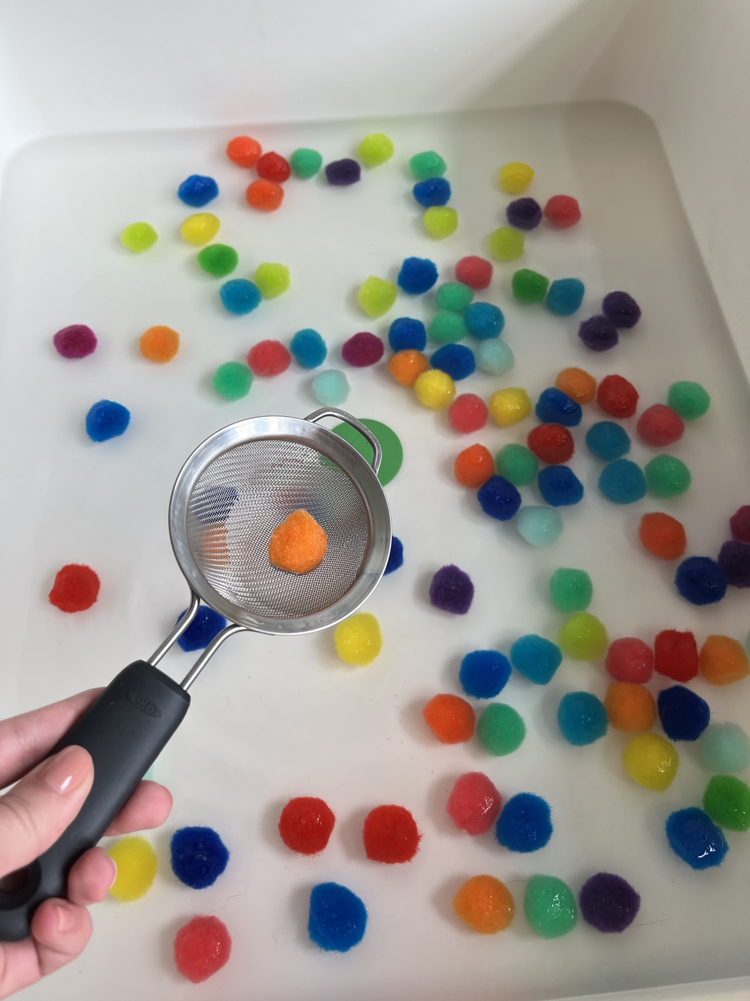 Pom Pom Water Play for Skill Development – Little Scholars Workshop