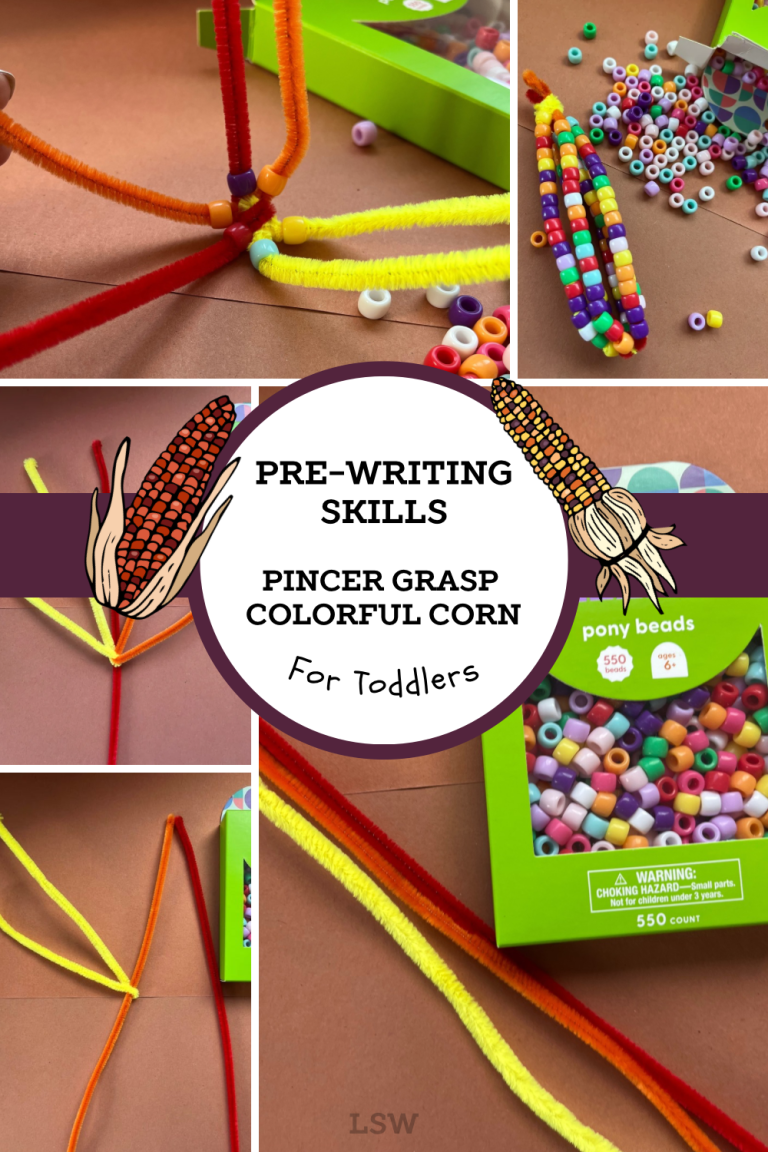 Pre-Writing Skills Fall Corn – Little Scholars Workshop