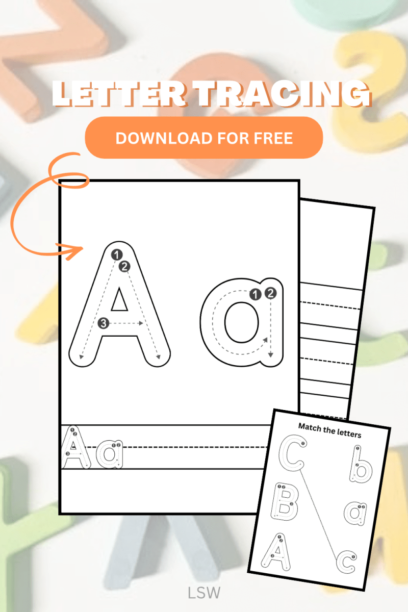 Letter Tracing Practice Worksheet – Little Scholars Workshop