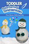 Snowman Fun Toddler Color Sorting Activity – Little Scholars Workshop
