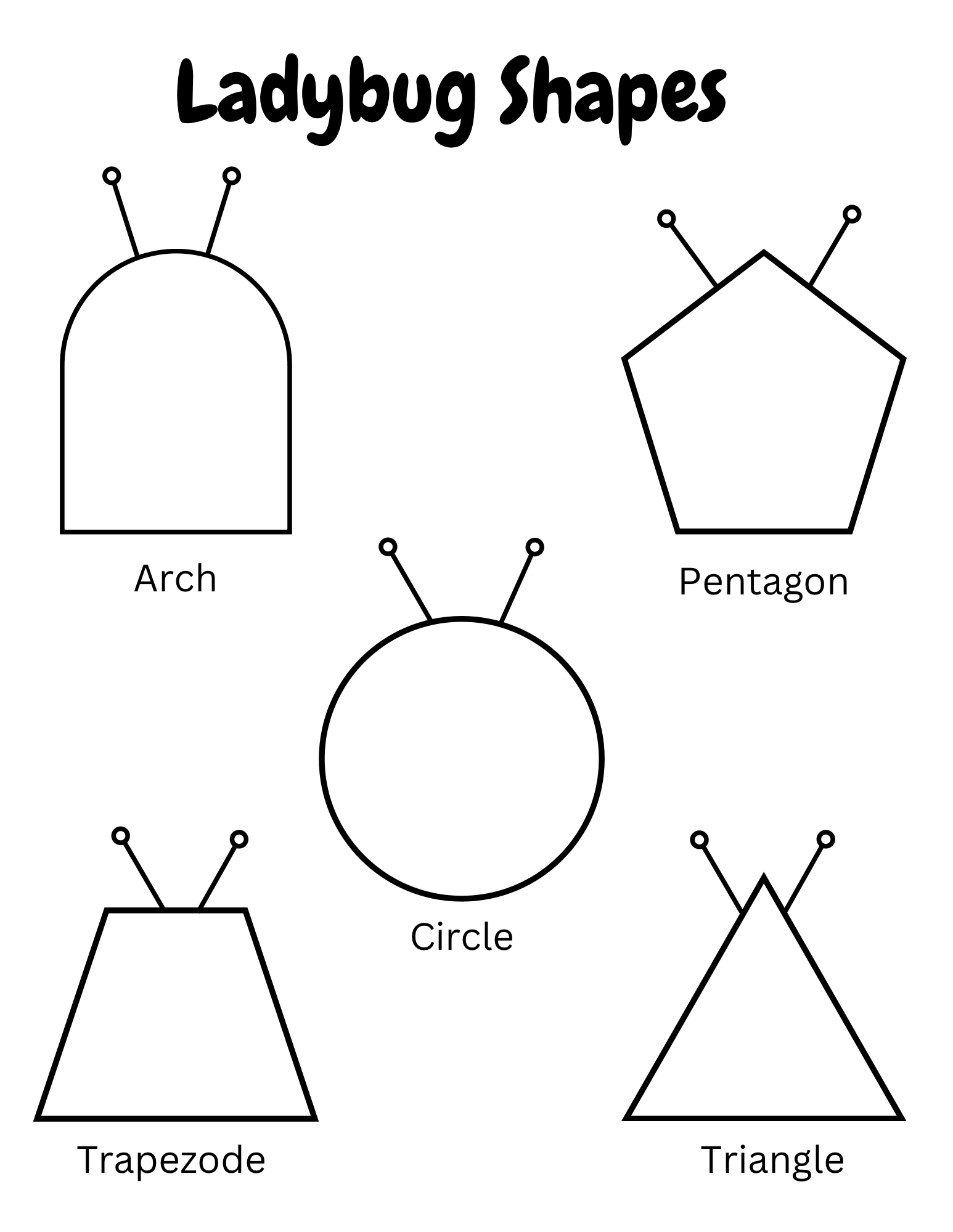 Ladybug Addition Color Sheets – Little Scholars Workshop